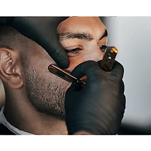 LW Concept Black Medical Nitrile Examination Gloves - Latex & Powder-Free, Disposable, Ultra-Strong, Healthcare, Food Handling Use (Large, Case of 1000)