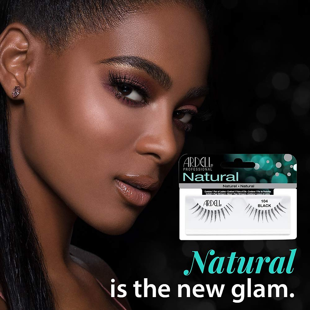 Ardell Natural Lashes False Eyelashes 104 Black (4 pack)