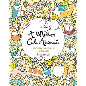A Million Cute Animals: Adorable Animals to Color (A Million Creatures to Color) (Volume 9)