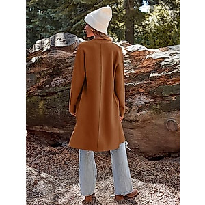 LILLUSORY Women's Long Knit Wool Cardigan Sweaters Oversized Fall Dressy Coatigan Jackets 2024 Winter Coats Caramel