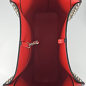 Christian Louboutin Cabarock Small Leopard Print Leather Tote Bag