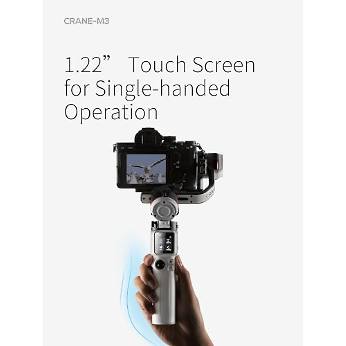 Zhiyun Crane M3 Handheld 3-Axis Camera Gimbal Stabilizer, Gimbal Stabilizer for Mirrorless Camera, Gopro, Action Camera, Smartphone