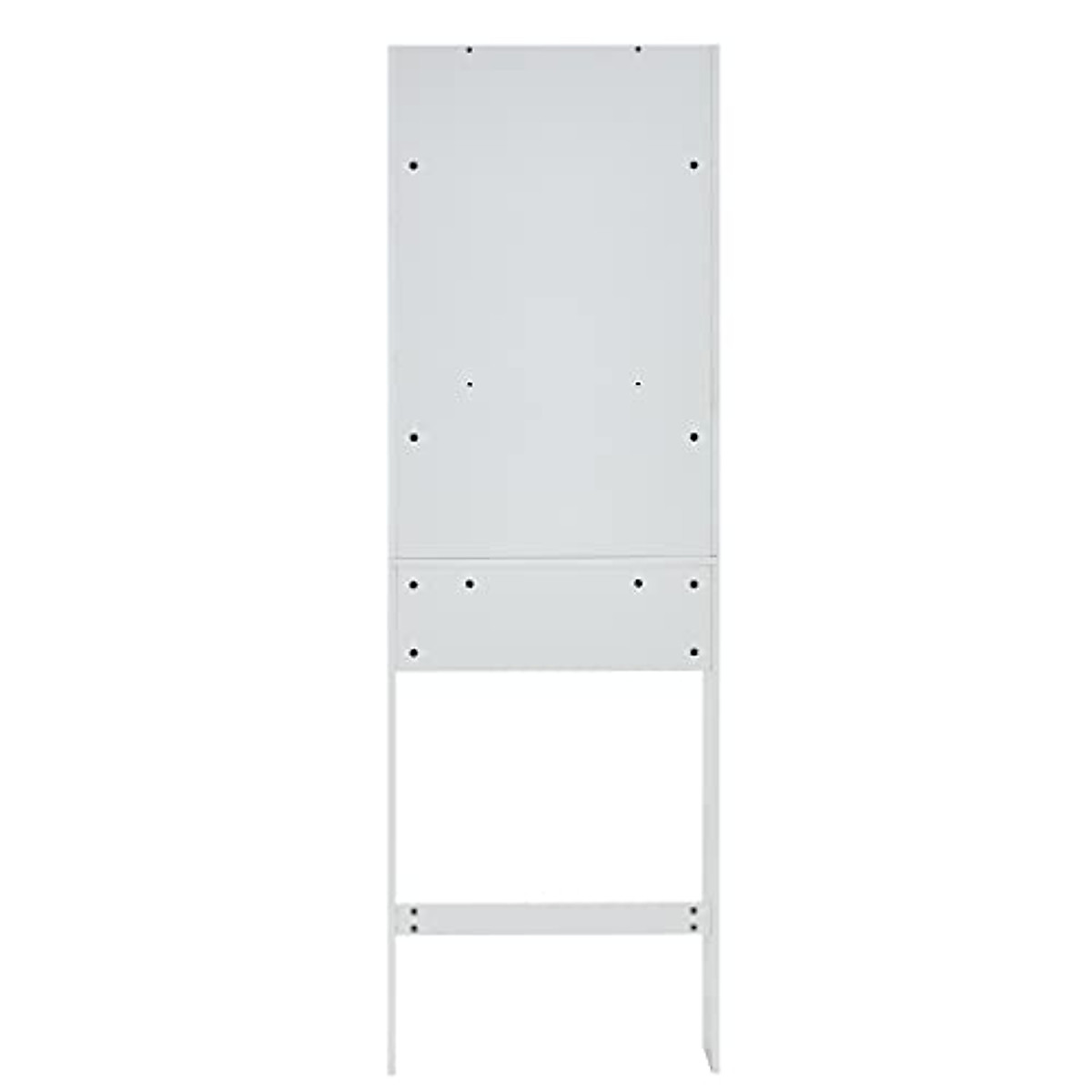 ME2 Bathroom Over The Toilet Storage, 77'' Taller Bathroom Organizer Shelf Space-Saving Collect Cabinet with Shelves and Double Doors, White