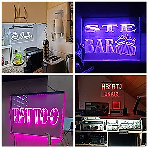 INGKE Barber Shop LED Neon Sign Open Scissor Neon Sign Barber Shop Open Light up Sign Hair Salon Neon Sign Light Welcome LED Neon Light Hair Room Decor Wall with Dimmable Switch,E,11.8"x7.9"