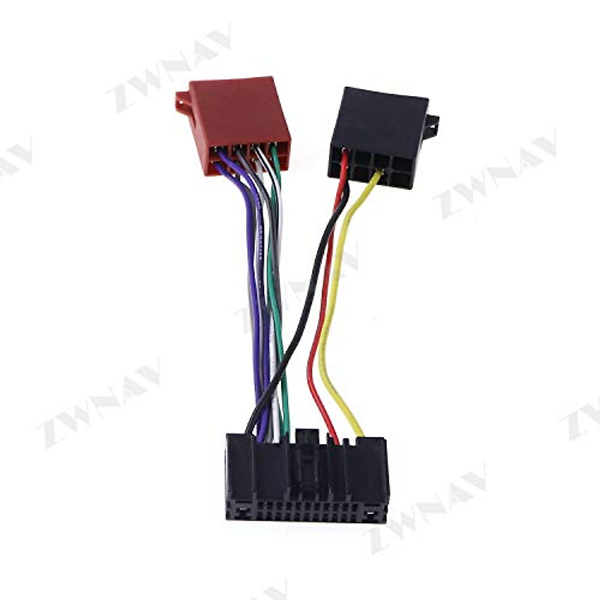 ZWNAV ISO Car Radio Wire Cable Wiring Harness Stereo Adapter Connector Adaptor Plug Power and Loudspeaker Fit for Ford 2011+ (Select Models), for Land Rover 2011+ (Select Models)