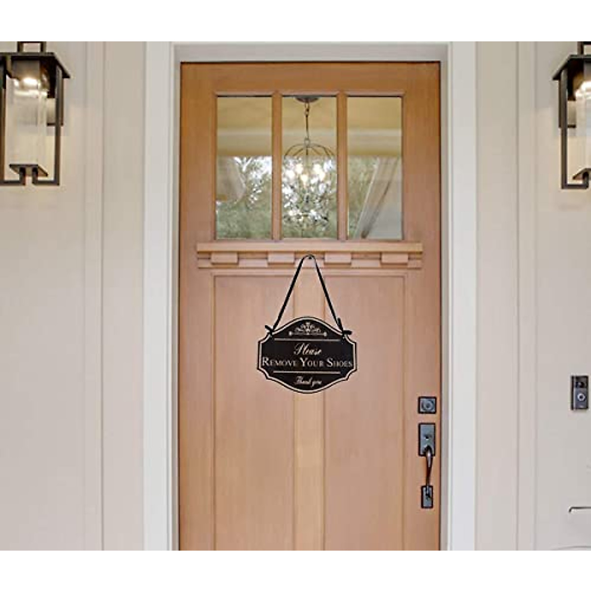 Funly mee Metal Wall Sign - remove shoes sign, please seat yourself sign