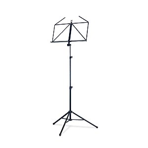 K&M - Konig & Meyer 10065.000.55 Heavy Duty Music Stand - Large Deep Desk - Sturdy Base - Adjustable Height - Compact - Professional Grade for Musicians - German Made - Black
