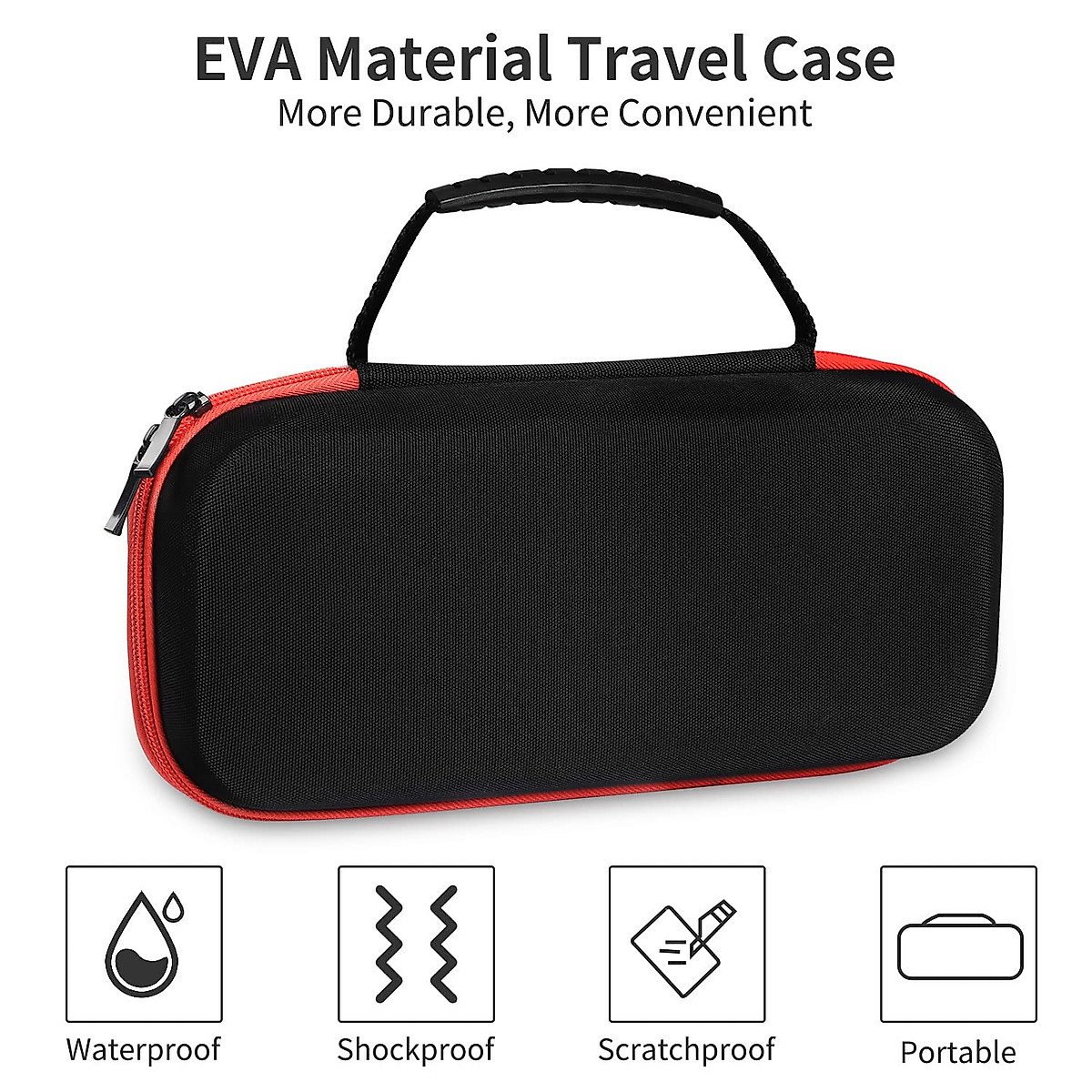 JAOYSTII Carry Case for Nintendo Switch OLED Model 2021, Accessories Kit with Clear Cover, Screen Protector, Thumb Grip Caps & More, Suitable for Travel and Home Storage