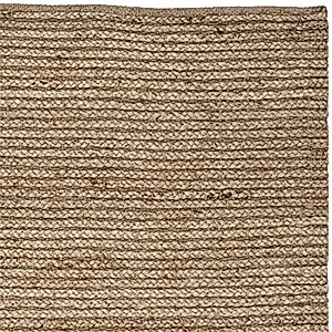 SAFAVIEH Cape Cod Collection 10' x 14' Natural CAP355A Handmade Braided Jute Area Rug