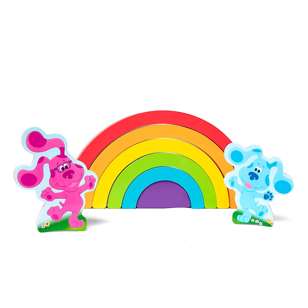 Melissa & Doug Blue's Clues & You! Wooden Rainbow Stacking Puzzle (9 Pieces)