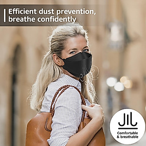 HIWUP KN95 Face Masks 50 Pack, Breathable Comfortable and Disposable KN95 Mask, Black