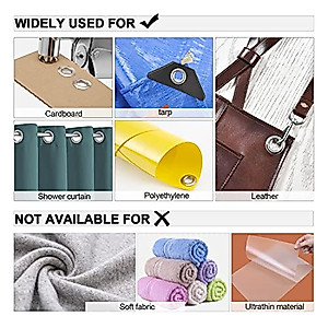 Grommet Tool Kit Eyelet Plier - Ecraft 3/8 Inch(10mm) Grommet Press Handheld Puncher Plier Kits with 500pcs Silver Grommets - Suitable for Punching Banners, Tarpaulin, Tents