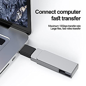 CLAVOOP USB to USB Adapter 4 Pack, Double USB A Male Gender USB 3.0 Type A Adapter Coupler USB Cable Charger Transfer Extender Converter - Black