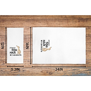 It's Not Dog Hair It's Greyhound Glitter Kitchen Towels Dishcloths 24"x16",Funny Puppy Dog Dish Towels Bath Towels Hand Towels,Gifts for Dog Lovers Girls Women,Greyhound Mom Gifts