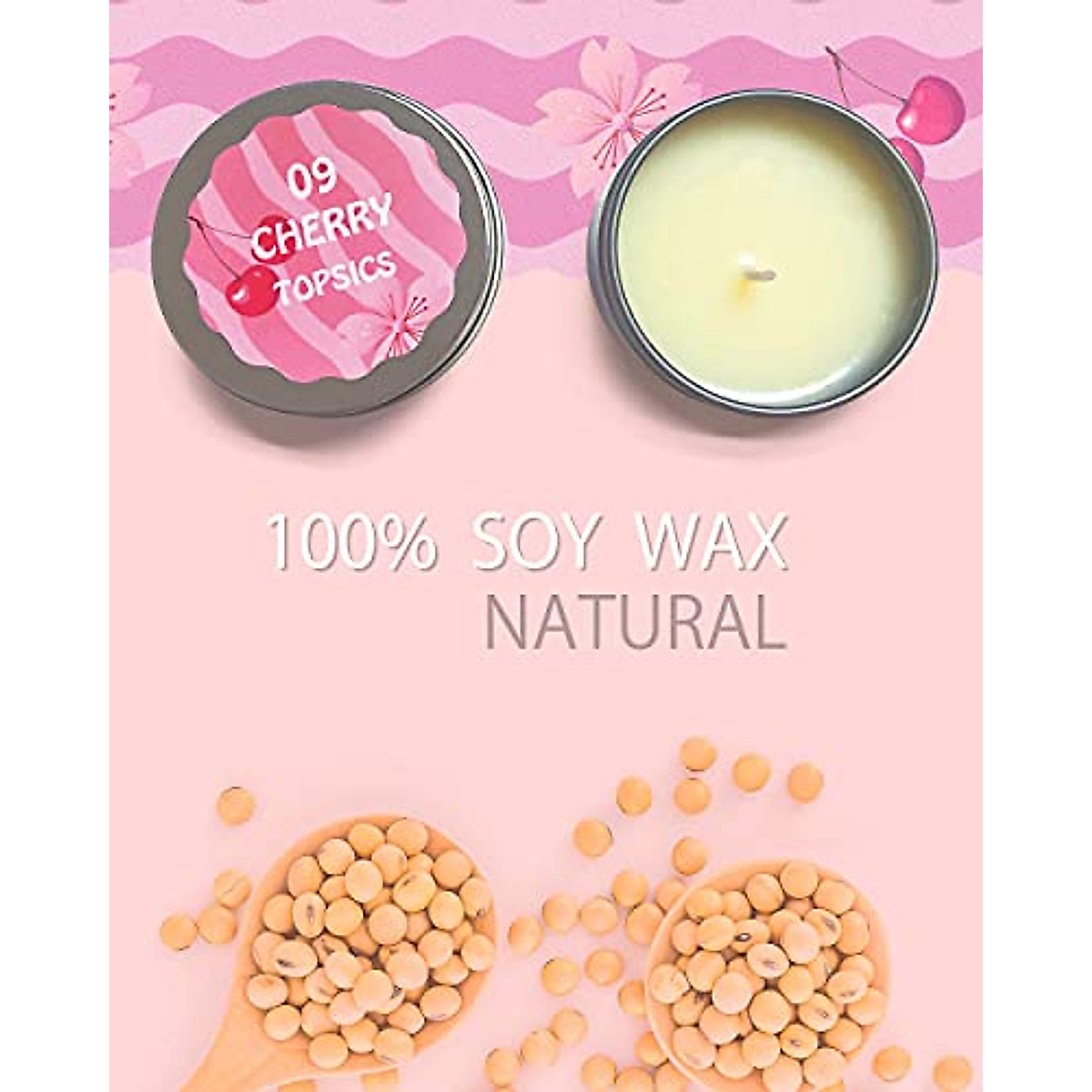 Candles for Home Scented, 9 Pack 3.2 OZ Scented Candles Gifts for Women, 20 Hours Long Lasting Aromatherapy Candles Set, Natural Soy Wax Candles, Ideal Gift for Valentine, Mother's Day