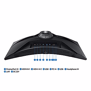 SAMSUNG 32" Odyssey G65B QHD 240Hz 1ms (GTG) HDR 600 Gaming Hub 1000R Curved Gaming Monitor,Black