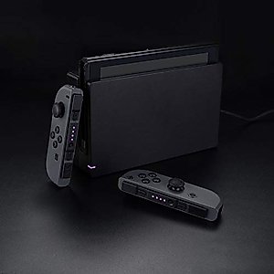 eXtremeRate Firefly LED Tuning Kit for Nintendo Switch Joycons Dock NS Joycon SL SR Buttons Ribbon Flex Cable Indicate Power LED - Violet (Joycons Dock NOT Included)