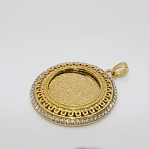 ZKDC Quran Ayatul Kursi islam muslim ALLAH 60 cm chain necklace