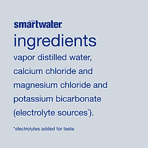 smartwater Smart Water Sports Cap, 700ml, 24 Pack, 23.7 Fl Ounce (Pack of 24)