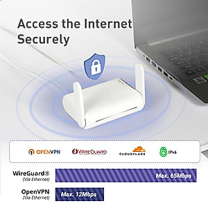 GL.iNet GL-SFT1200 (Opal) Secure Travel WiFi Router – AC1200 Dual Band Gigabit Ethernet Wireless Internet | IPv6 USB 2.0 MU-MIMO DDR3 |128MB Ram Repeater Bridge Access Point Mode
