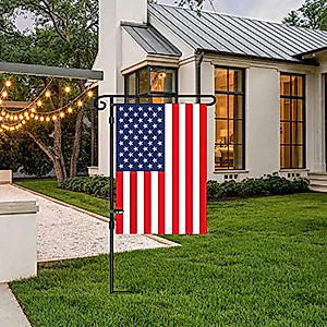 Garden Flag Stand,Metal Garden Flag Holder,Yard Flag Holder For Small Garden Flags 12 x 18,Yard Sign Garden Flag Stake For Outside,Small Garden Flag Pole For Yard With Tiger Clip,Garden Flag Hanger
