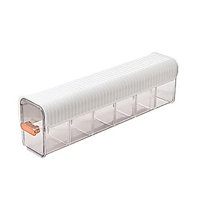Zerodis Wall Underwear Organizer, Dustproof Wall Mount Drawer Storage Box Detachable Socks Divider for Clothes Lingerie Underwear Ties (White)