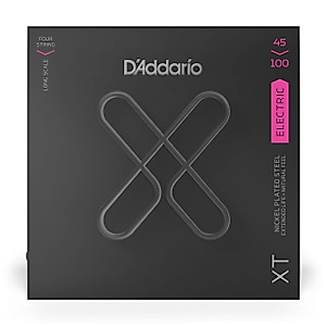 D'Addario XT Coated Bass Strings - Electric Bass Guitar Strings - 4-String, Regular Light, 45-100