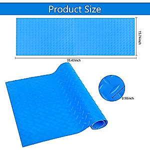 DECOHS 16"x36" Pool Ladder Mat-Large Swimming Pool Step Mat with Non-Slip Texture-Protective Ladder Pad for Above Ground Pools Liner and Stairs (Willow)