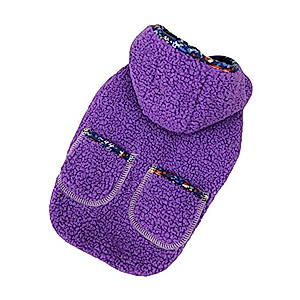 HonpraD Pet Clothes for Small Dogs Casual Pockets Sweater Winter Warm Clothing Dress Pet Clothes for Medium Dogs Summer
