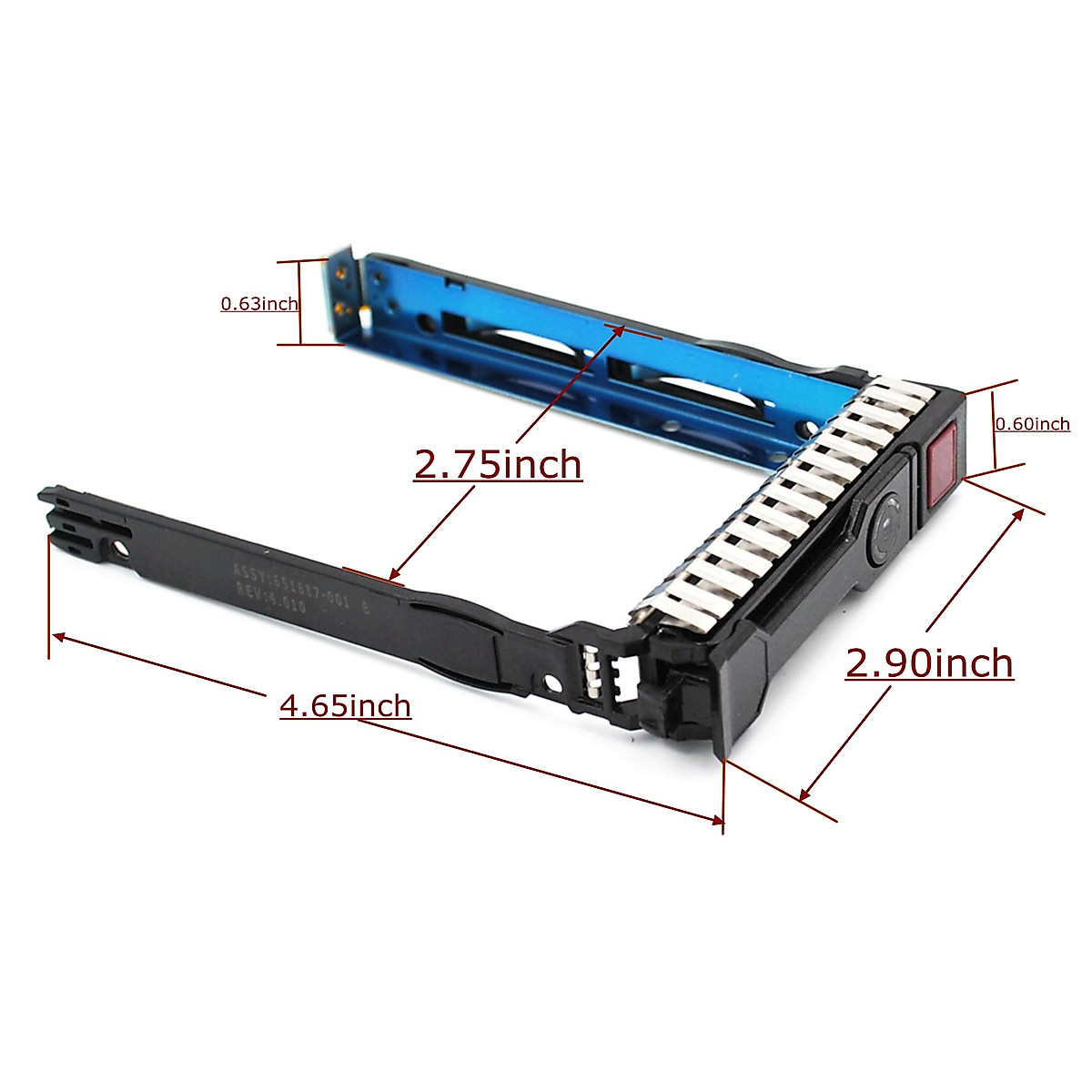 (5-pcs) 2.5inch SFF SAS SATA Drive Tray Caddy for 651687-001 651699 G9 Gen9 2.5" SAS SATA Tray DL380p DL360p DL160 DL560 385 G8 G9 Server Series