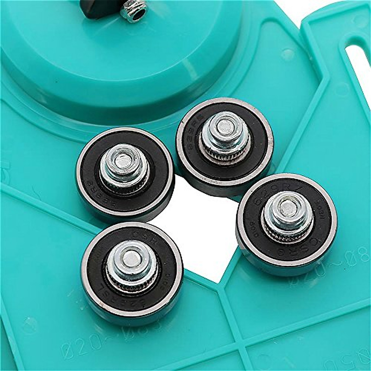 Drill Bit Hole Saw Guide - 1/4"- 3-1/4" Adjustable Tile Hole Cutter Centering Locator Holder Jig Fixture with Vacuum Suction Base for Ceramic, Tile, Glass, Marble, Porcelain