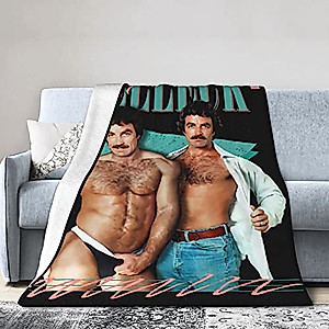 Tom Selleck Blanket Ultra-Soft Micro Fleece Blanket Warm Cozy Plush Bed Blanket Lightweight Sofa Throw Blanket