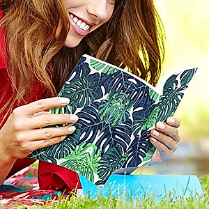 JEOCODY Monstera Book Cover Soft Book Sleeve for Paperbook Waterproof Book Pouch for Boys Girls Durable Reusable Book Cover Protector for Books Novels Hardcover Gifts