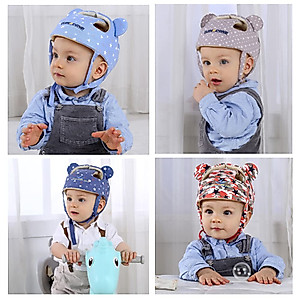 Xifamniy Baby Soft Safety Helmet Foam Head Protector Helmet for Toddler Infant Walking Suit 6-24m (Triangle)