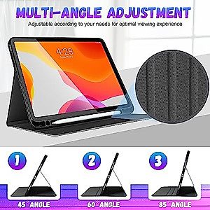 Uppuppy for Apple iPad Air 5th/4th Generation Case 10.9 Inch, for iPad Pro 11 Inch Case Pencil Holder Cute Kids Women Girls Folio Skeleton Cover for iPad Air 5 2022/4 2020/Pro 11” A2588 A2316 A2316