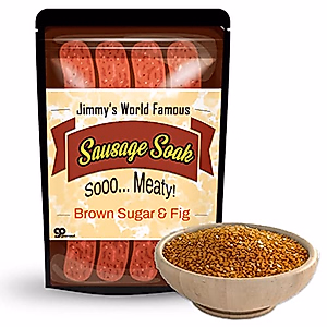 Jimmy’s Sausage Soak Bath Salts - Premium Bath Soak for Men - Brown Sugar and Fig Fragrance Shower Gift for Meat Lovers, Funny Stocking Stuffers and Gift Baskets for Dad Boyfriend Husband