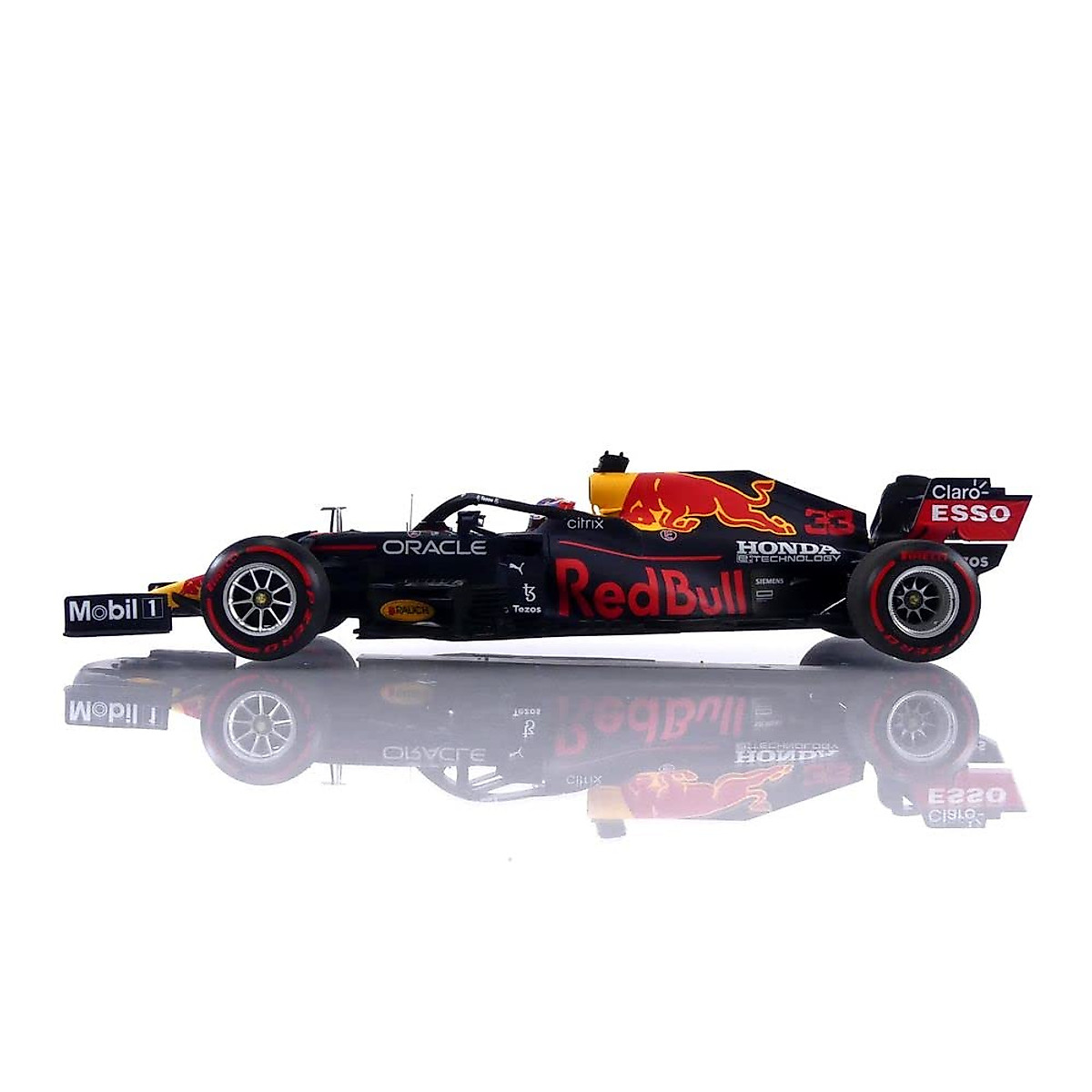 Minichamps 110211433 1:18 Red Bull Racing Honda RB16B-Max Verstappen-Winner Dutch GP 2021 Collectible Miniature Car, Multicoloured