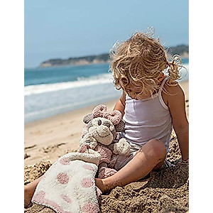 Barefoot Dreams CozyChic Vintage Minnie Mouse Buddie Blanket Dusty Rose Multi One Size