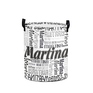 Custom Name Large Sized Storage Basket Personalized Name Laundry Basket Waterproof Coating Organizer Bin Laundry Hamper for Nursery Clothes Toys