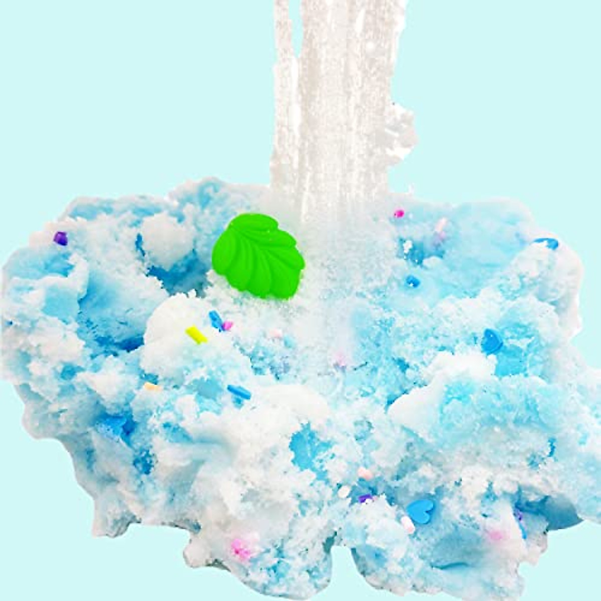 2 Pack Cloud Slime Kit with Cherry and Mint Charms, Scented DIY Slime Supplies for Girls and Boys, Stress Relief Toy for Kids Education, Party Favor, Gift and Birthday