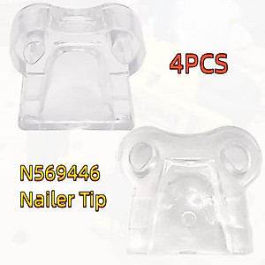 N558471 N569446 Nailer No Mar Tip （4 PCS）Compatible with DeWalt Replaces DCN680D1 DCN681B SURPOUF