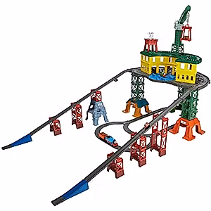 Thomas & Friends Toy Train Set, Super Station, Extra Large Race Track with Motorized Thomas, Diecast Percy & MINIS James for Ages 3+ Years