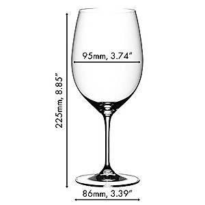 Riedel VINUM Pay 6 Get 8 Mixed Red Varietal Set 4 Cabernet/Merlot and 4 New World Pinot Noir