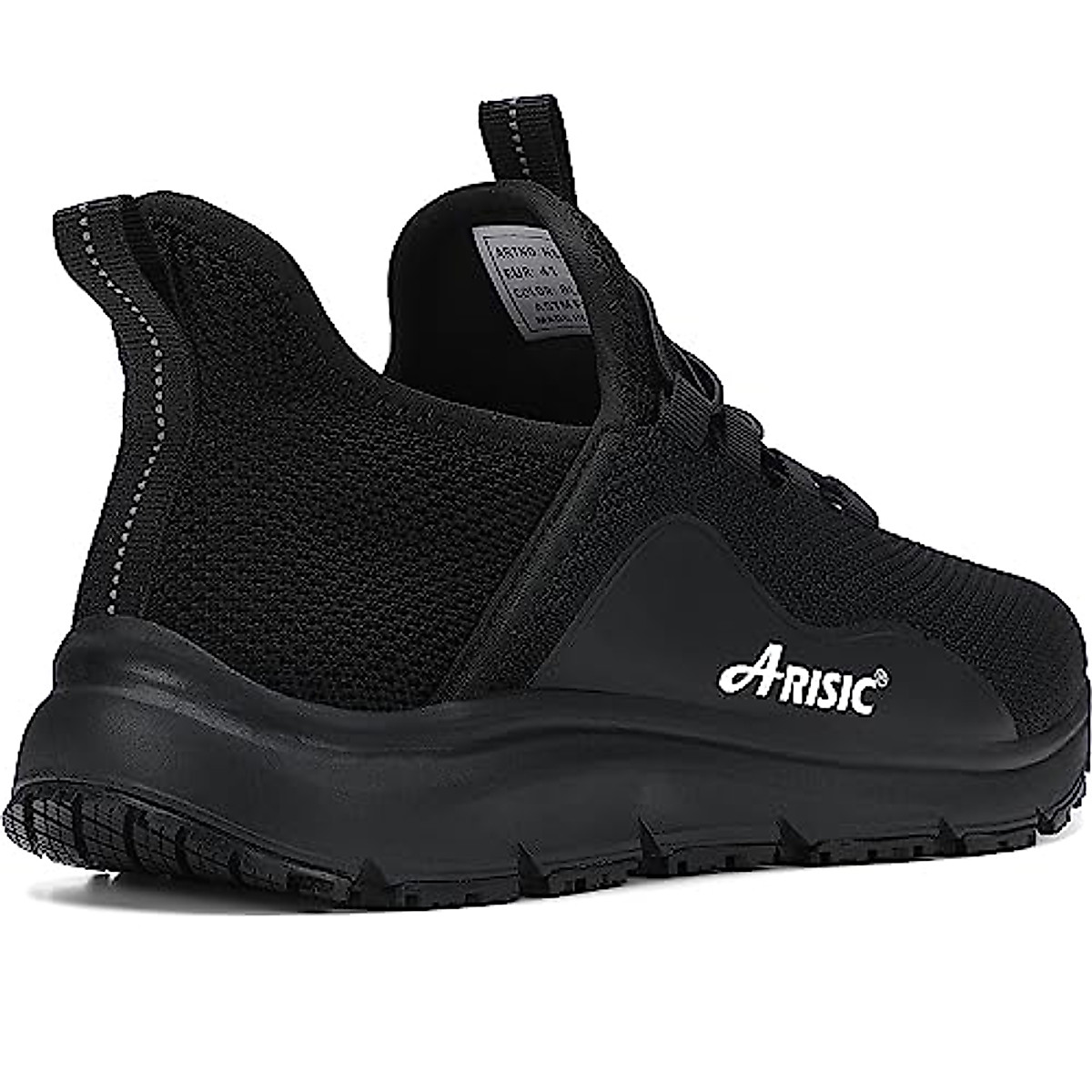 OXOMOCA Non Slip Shoes for Men Kitchen Chef Slip Resistant Shoes Lightweight Comfortable Food Service Shoes Restaurant Slip Resistant Work Shoes Footwear Black