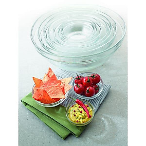 Duralex - Lys Stackable Clear Bowl 10,5 cm (4 1/8 in) Set Of 6