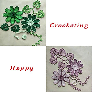 golo Crochet Thread Size 10 Colored Yarn for Crocheting D-Blue-169