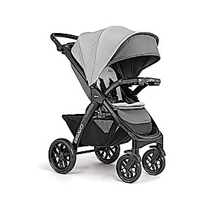 Chicco Bravo LE Trio Travel System, Bravo LE Quick-Fold Stroller with KeyFit 30 Zip Infant Car Seat, Car Seat and Stroller Combo | Driftwood/Grey