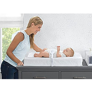 Serta Perfect Sleeper 2-in-1 Deluxe Pillow Top Changing Pad & Portable Changing Mat, White