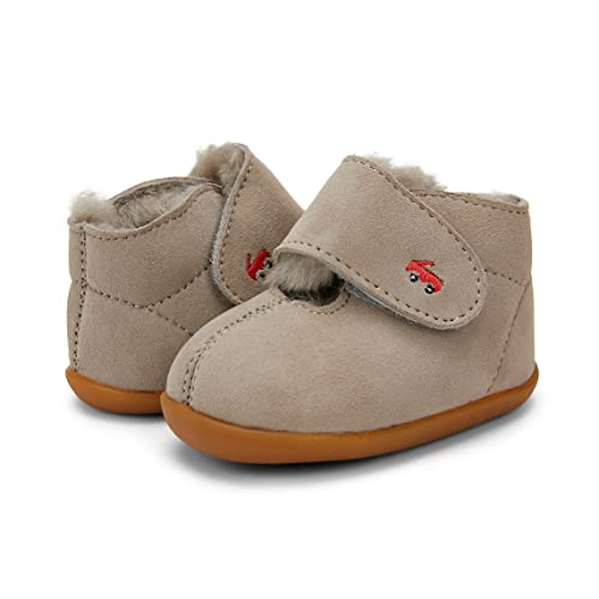 See Kai Run Kids Baby Girl's Avery (Infant/Toddler) Gray Shearling 5 Toddler M