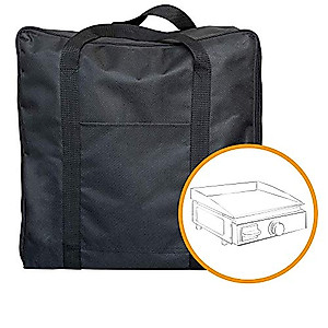 iCOVER Griddle Carry Bag for Blackstone 17 inch Table Top Flat Top Griddle Heavy Duty 600D Polyester Canvas Table Top Griddle Carry Bag for Store and Travel